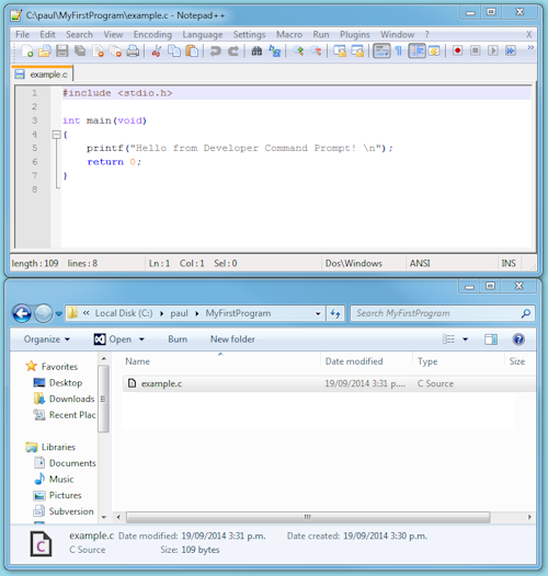 Compiling and running the program